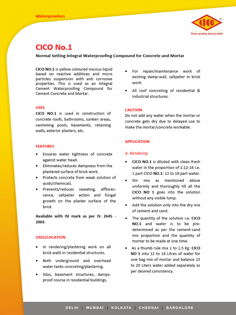 cico-no-1-pdf | PDF | Concrete | Mortar (Masonry)