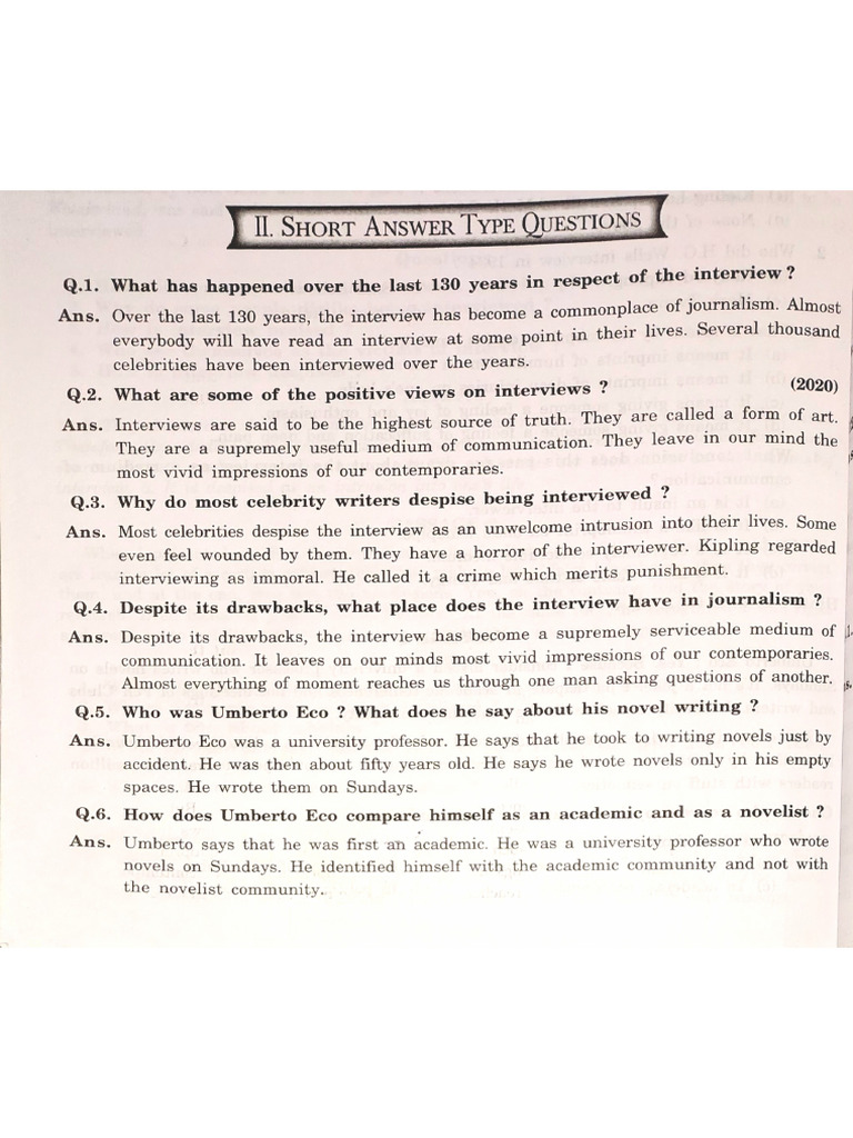 Lesson 7 The Interview | PDF