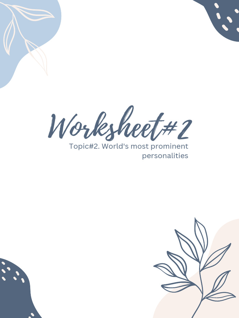 Worksheet #2 | PDF | Marie Curie