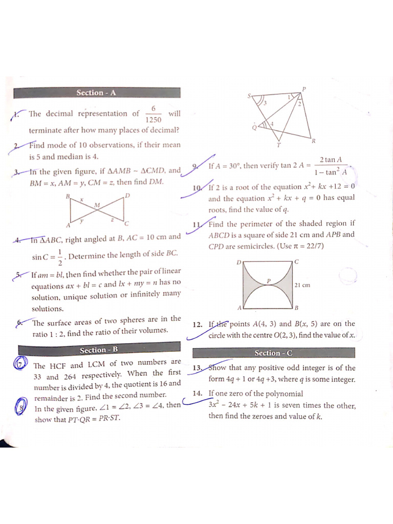 10th (NCERT) - PRACTICE WORK CW | PDF