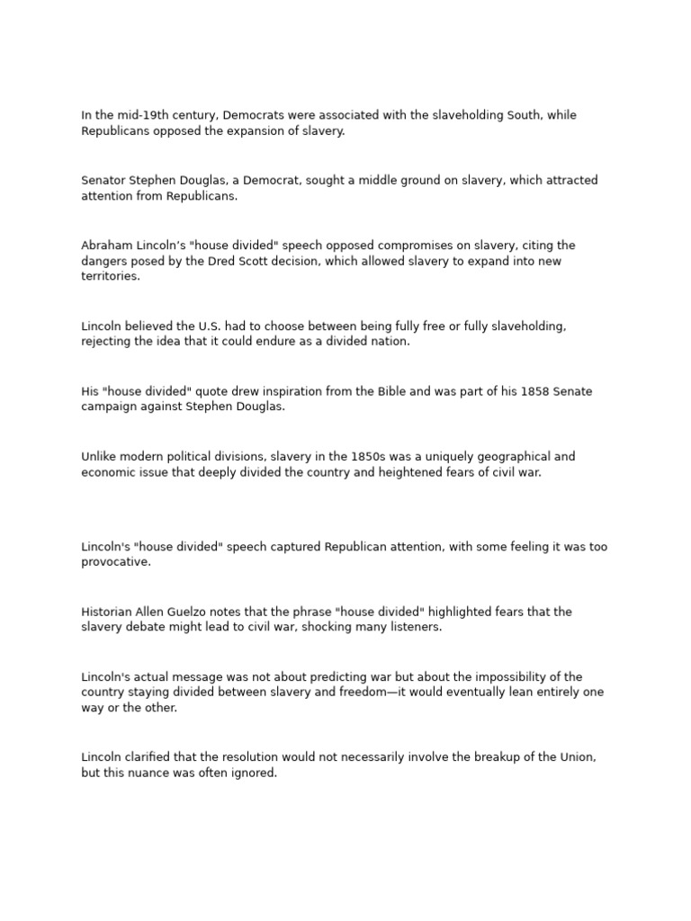 Why Lincoln Speech | PDF