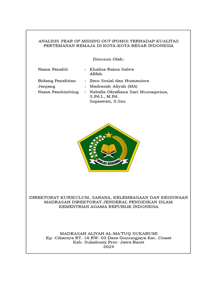 Proposal Myres Soshum 2 Ma | PDF