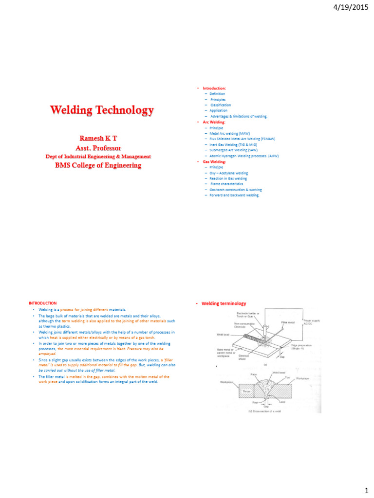 welding technology (1) | PDF | Welding | Construction