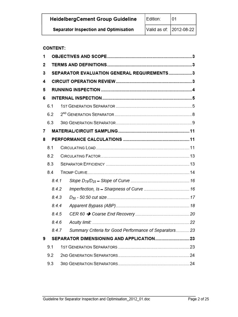 Separator Principle Content | PDF