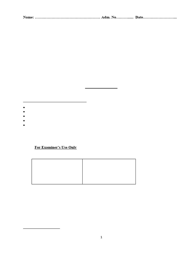 Physics Form 1 Zoom Exam 2022 | PDF | Pressure | Gases