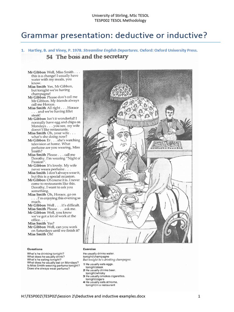 Deductive and inductive examples | PDF