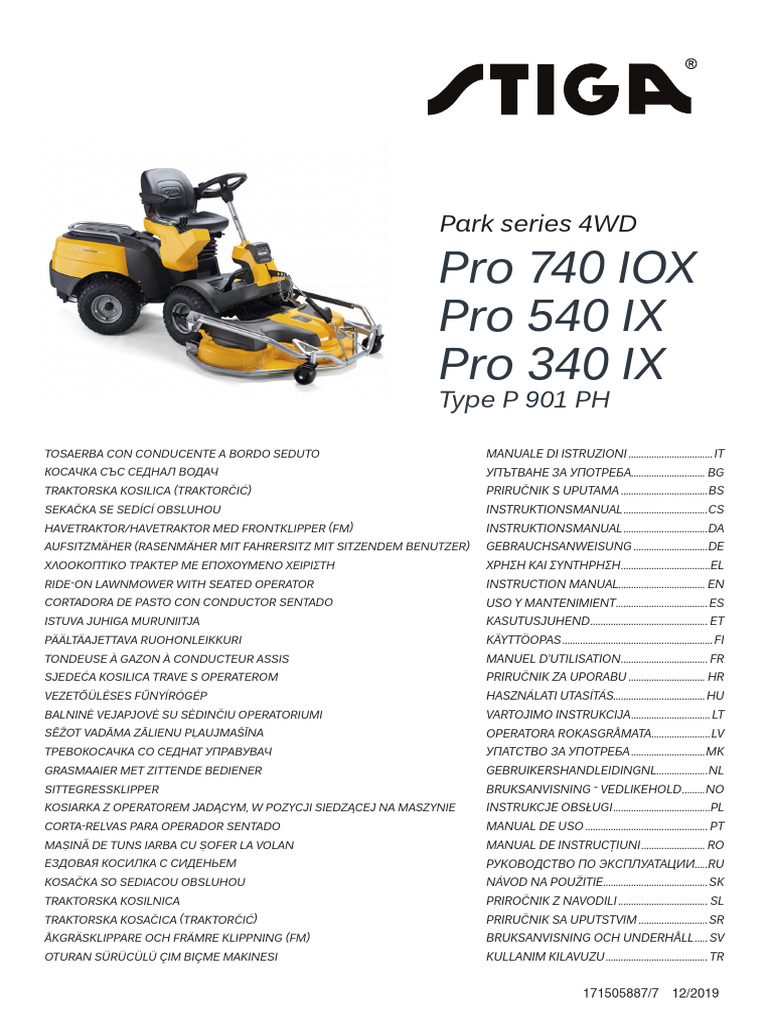 Stiga Park Pro 340 IX | PDF