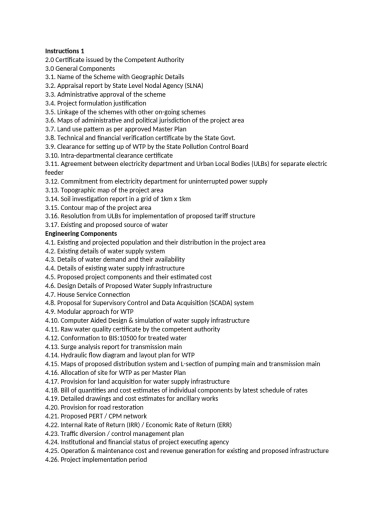 DPR Guidelines | PDF | Water Supply | Infrastructure