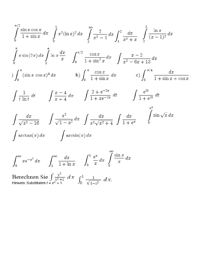 Integral Rechnung | PDF