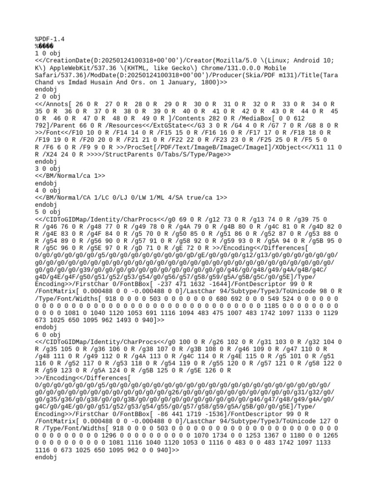 Tara Chand Vs Imdad Husain and Ors | PDF | Typography | Text