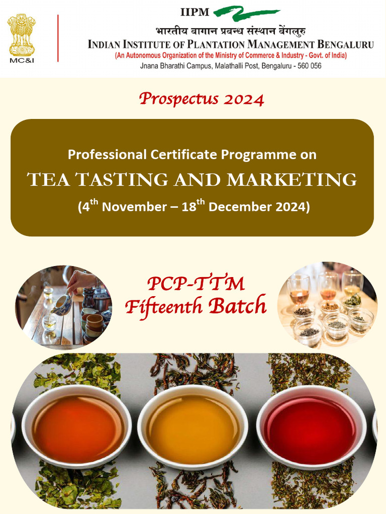 Tea Tasting & Marketing Course 2024 | PDF | Tea