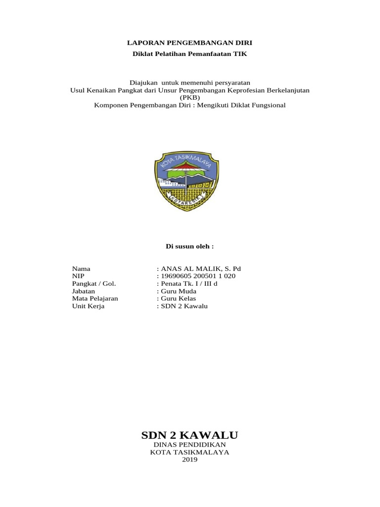 6. LAP PD PELATIHAN PEMANFAATAN TIK | PDF