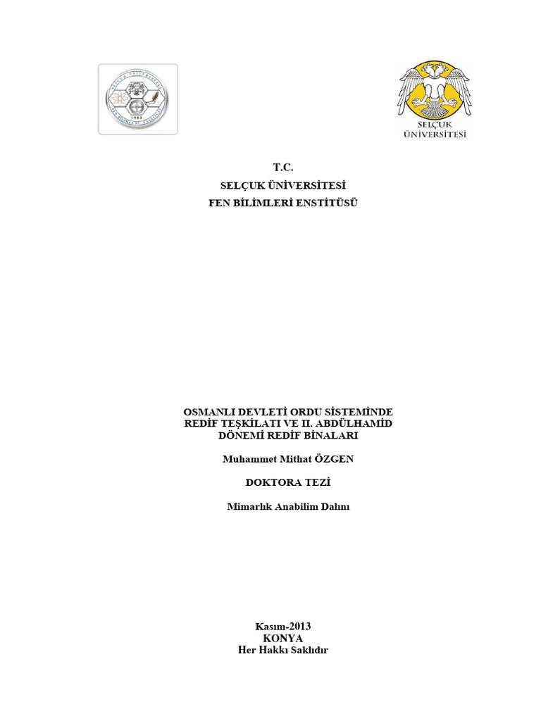 Redif Organization in The Ottoman State | PDF