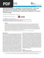 Direct Sputum Smear Microscopy (DSSM) PDF | PDF | Tuberculosis | Medical Specialties