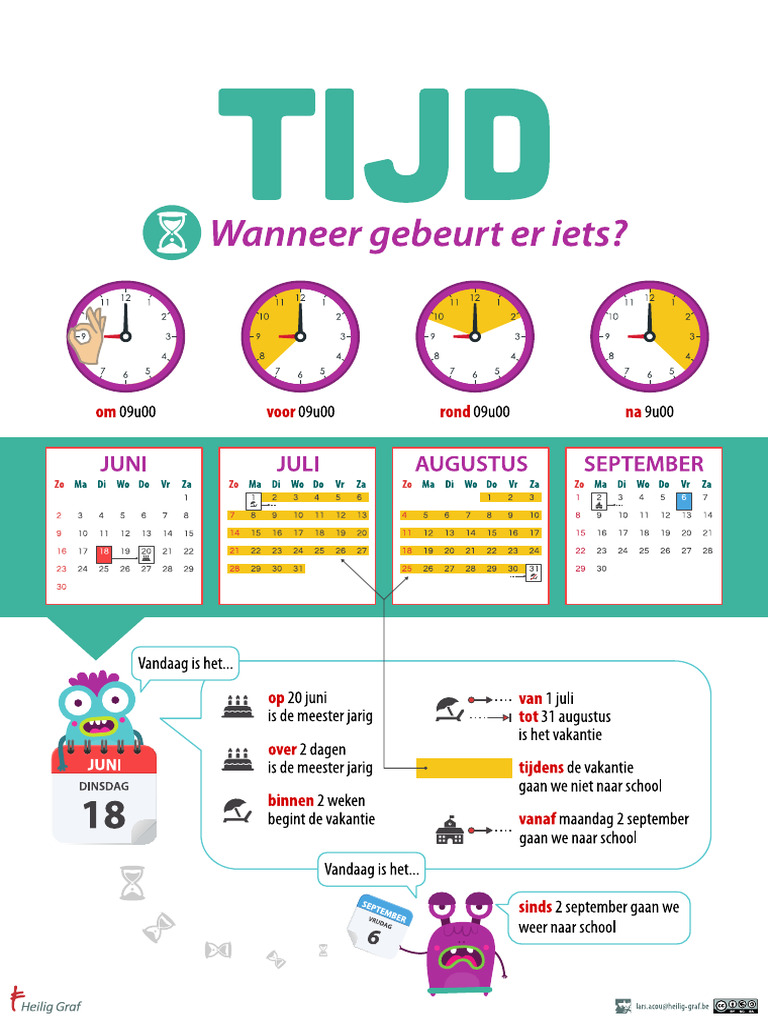 Voorzetsels - Tijd | PDF