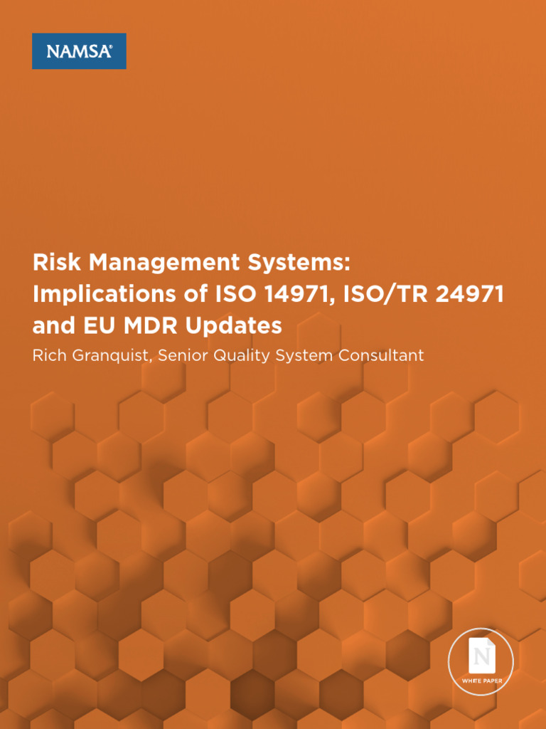 WP._033_Risk_Management_Systems_a01 | PDF | Risk Management | Medical ...