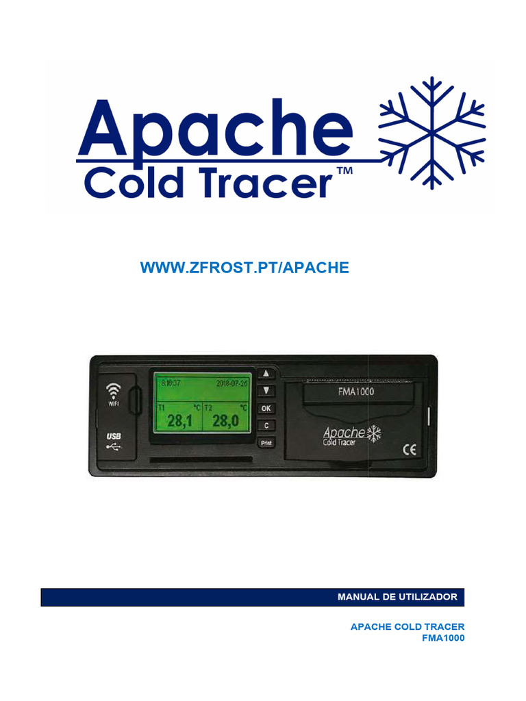 Manual do Termógrafo Apache FMA1000 | PDF | Wi-Fi | Rede de computadores