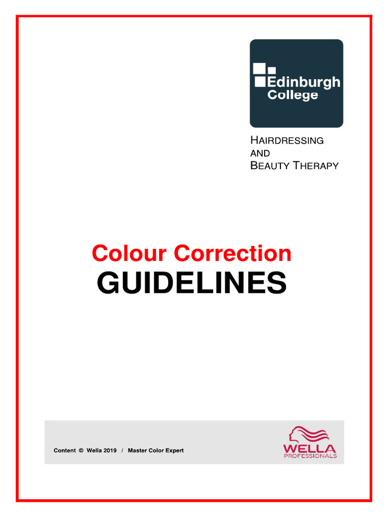 Level 3 - Colour Correction - Wella | PDF