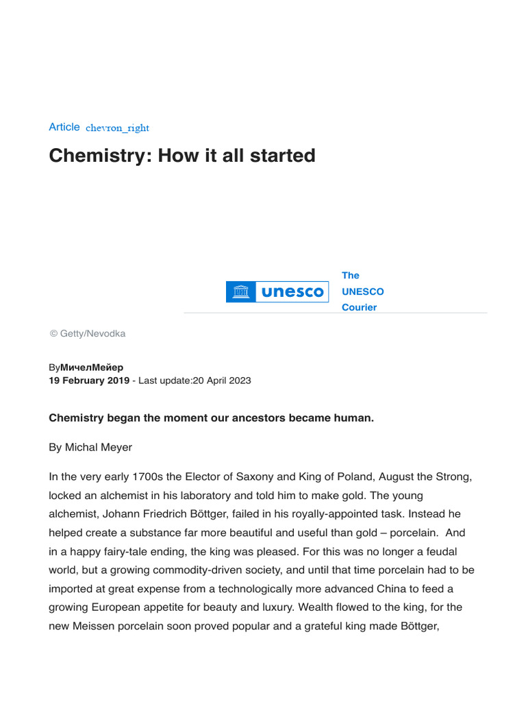 The Origins and Evolution of Chemistry | PDF | Alchemy | Chemistry
