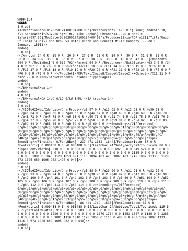 Union of India (Uoi) and Ors. Vs Delhi Cloth and General Mills Company .. | PDF | Text | Digital ...