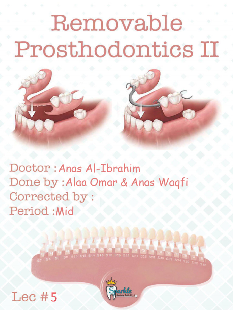 Removable Prosthodontics 5 | PDF | Dentures | Dentistry Branches