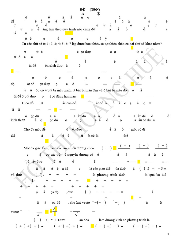Đề-2 TDN in | PDF