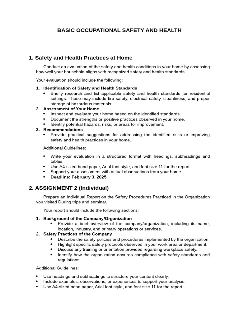 BOSH-Requirement | PDF | Occupational Safety And Health | Safety