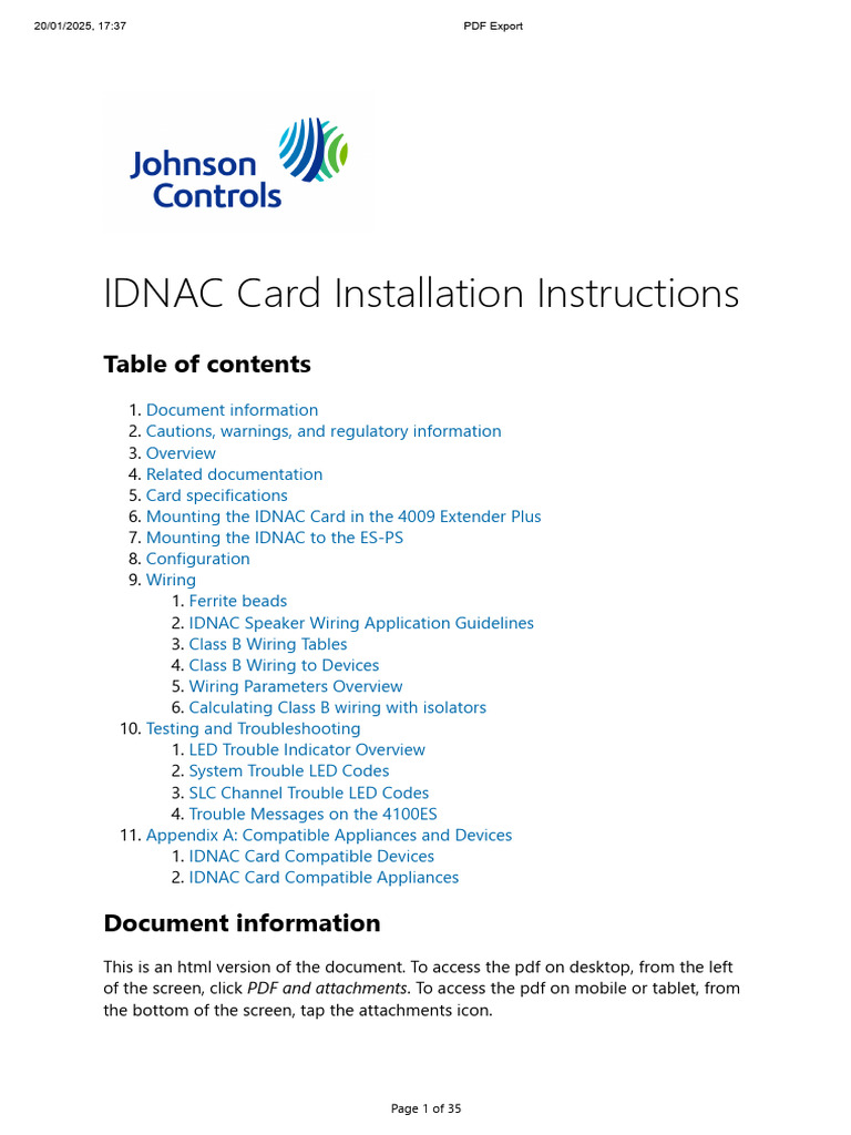 Manual de Instalação Módulo IDNAC | PDF | Electrical Wiring ...