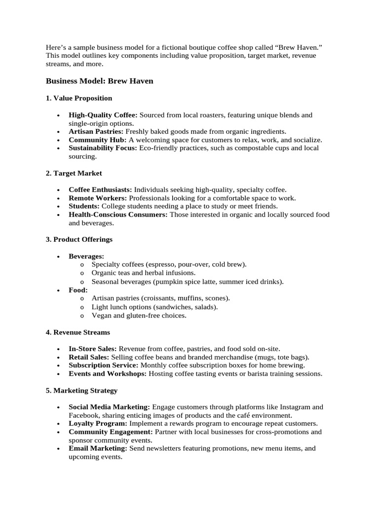 Coffee shop | PDF | Coffee | Marketing