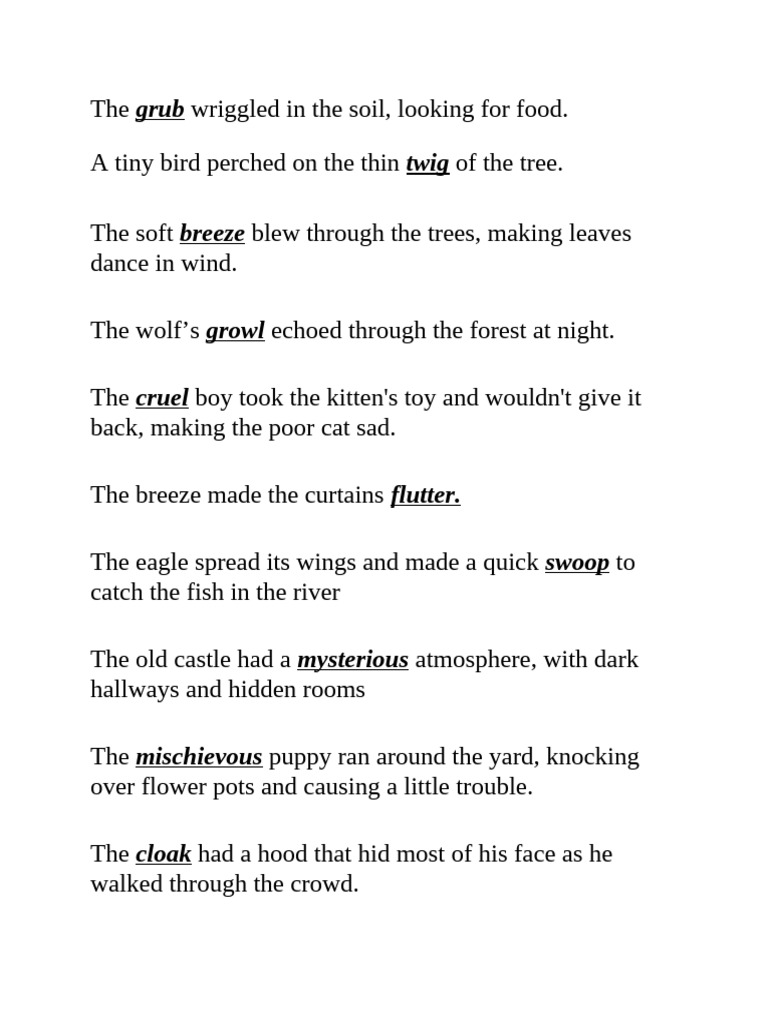 Nature and Mischief in Short Scenes | PDF
