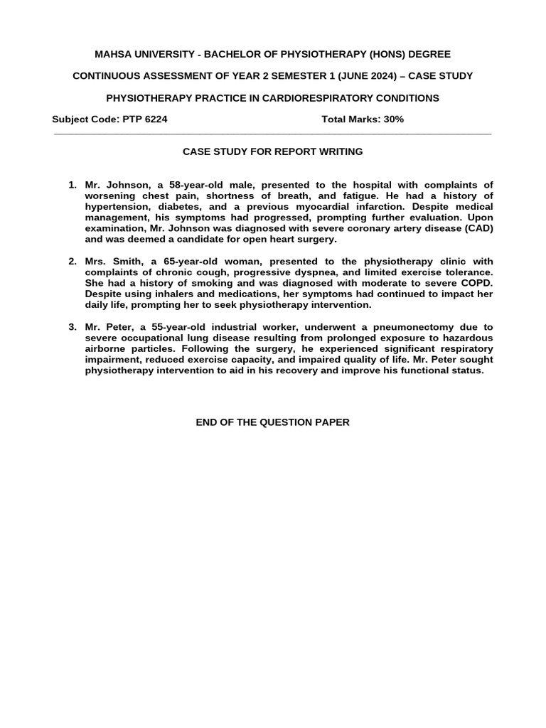 c20c22d CA Report Writing Question Paper | PDF