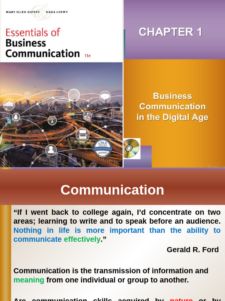 Essential Business Communication Skills | PDF | Nonverbal Communication ...