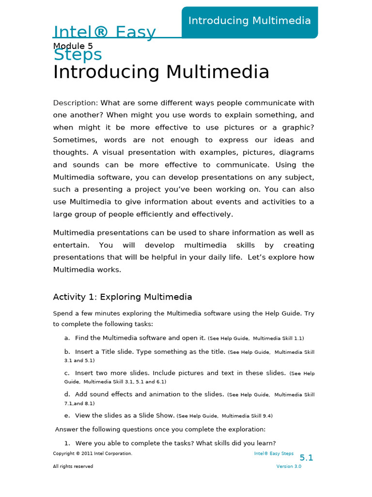 IES v3.0 M5 Final Jan18 | PDF | Multimedia | All Rights Reserved