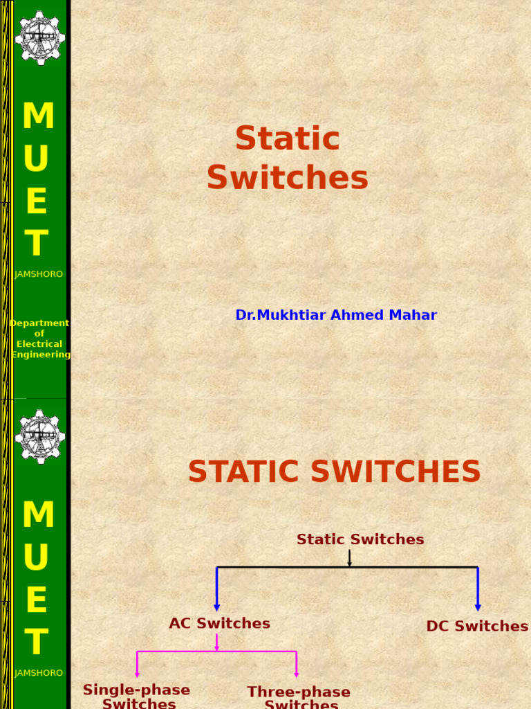 Lect 34 35 Static Switches | PDF | Relay | Electrical Engineering