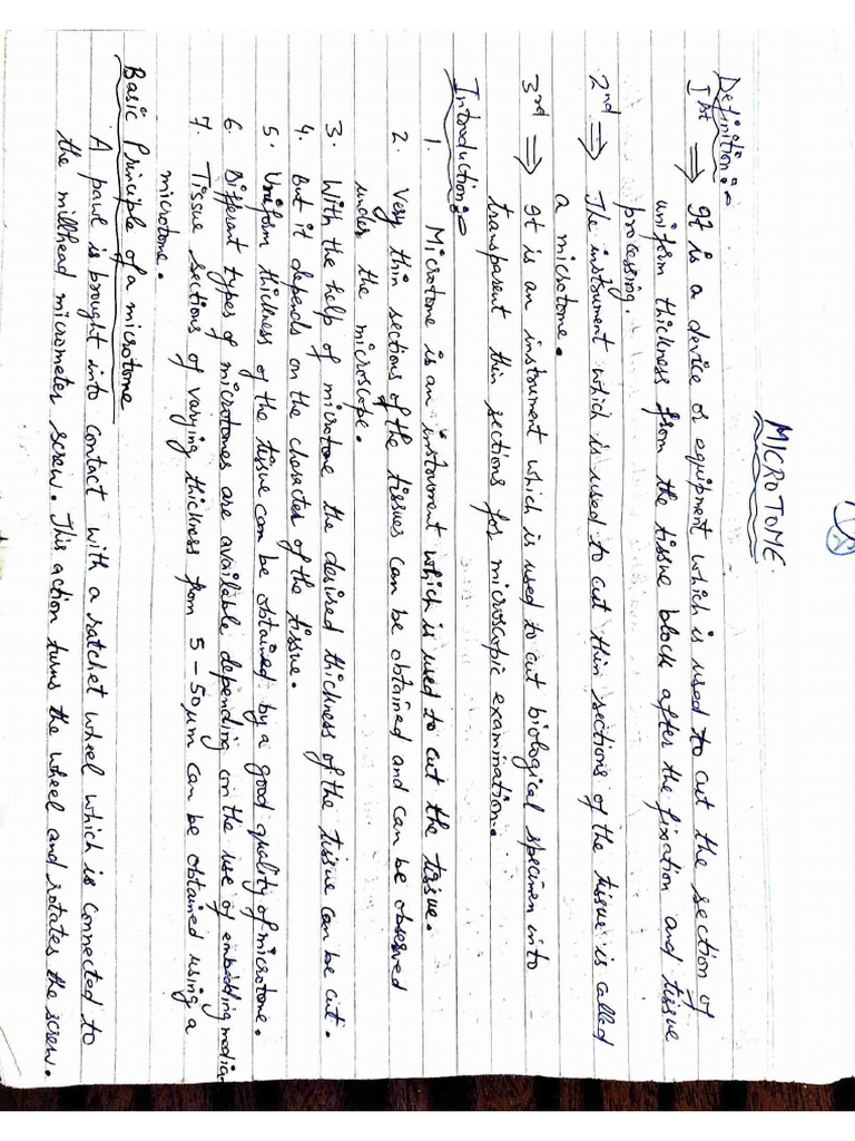 Types of Microtome | PDF