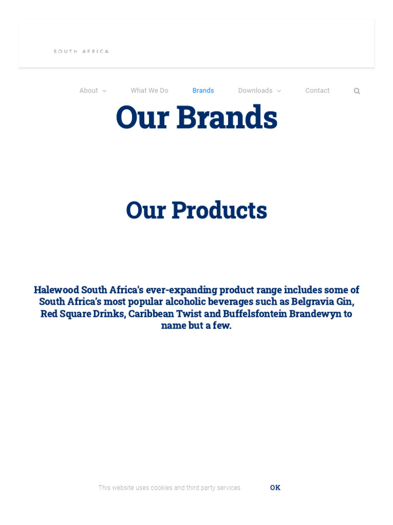 Halewood South Africa Product Overview | PDF | Drink | Liquids