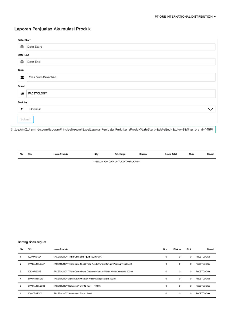 Solusi POS - Akumulasi Penjualan Berdasarkan Produk | PDF | Dermatology ...