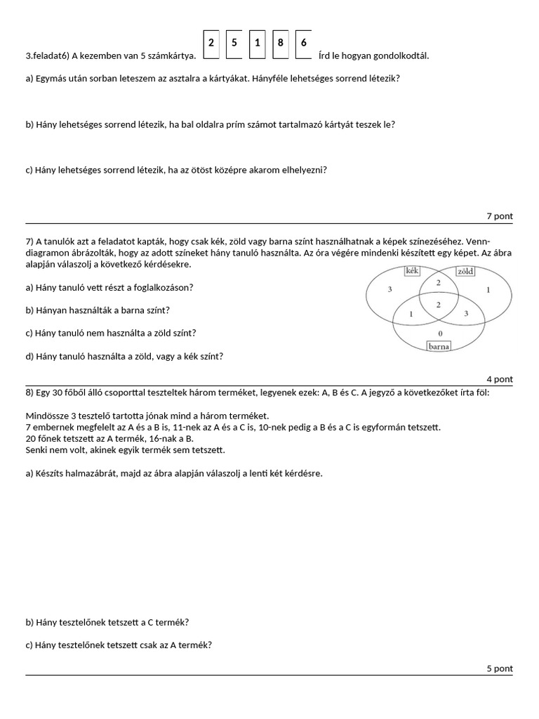 03 számhalmazok intervallumok kombinatorika | PDF