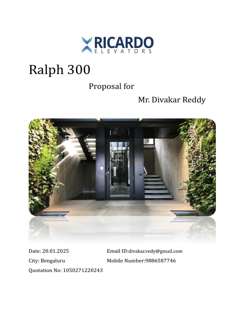 Mr Divakar Reddy- R300 G+3 With Shaft | PDF