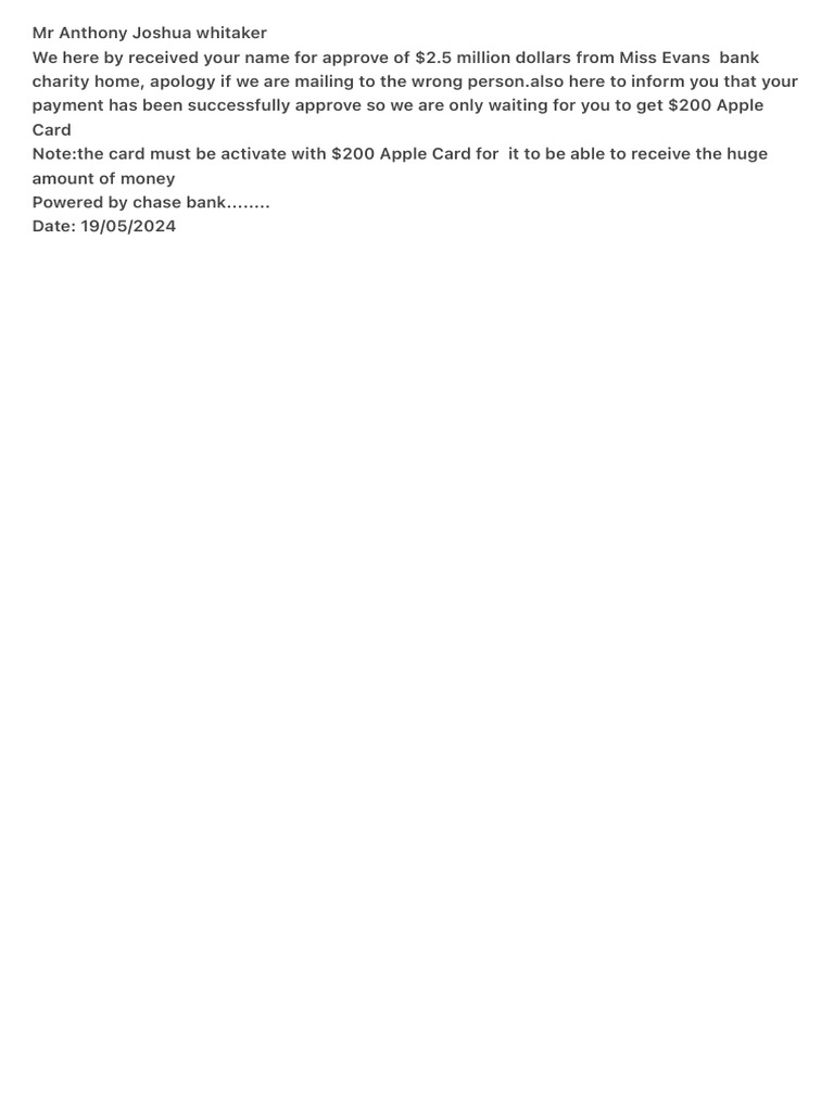 MR Anthony Joshua Whitaker | PDF