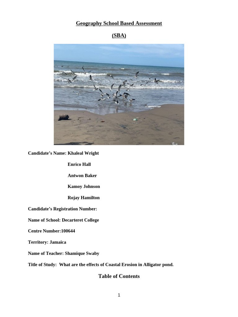 GEO SBA | PDF | Coast | Habitat Destruction