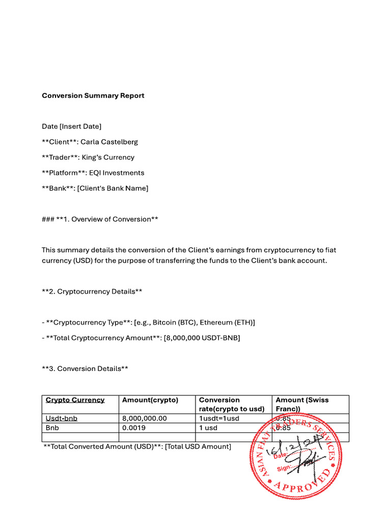 Conversion Document Stamped | PDF