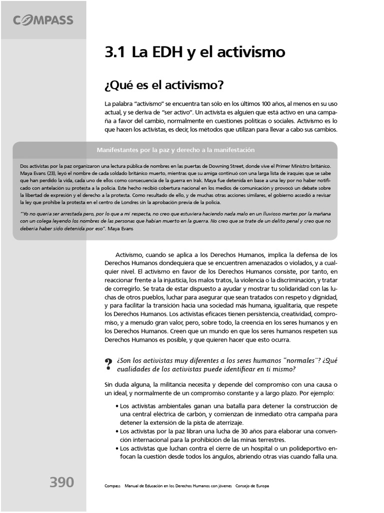La EDH y El Activismo | PDF | Derechos humanos | Golpecitos