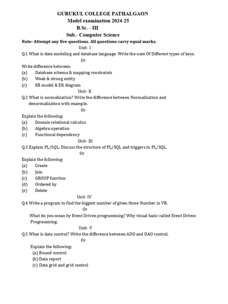 Bsc- III (cs) | PDF
