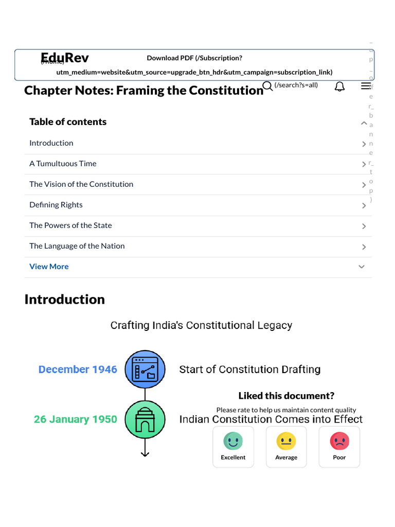 Framing The Constitution Class 12 History | PDF | Jawaharlal Nehru | Partition Of India