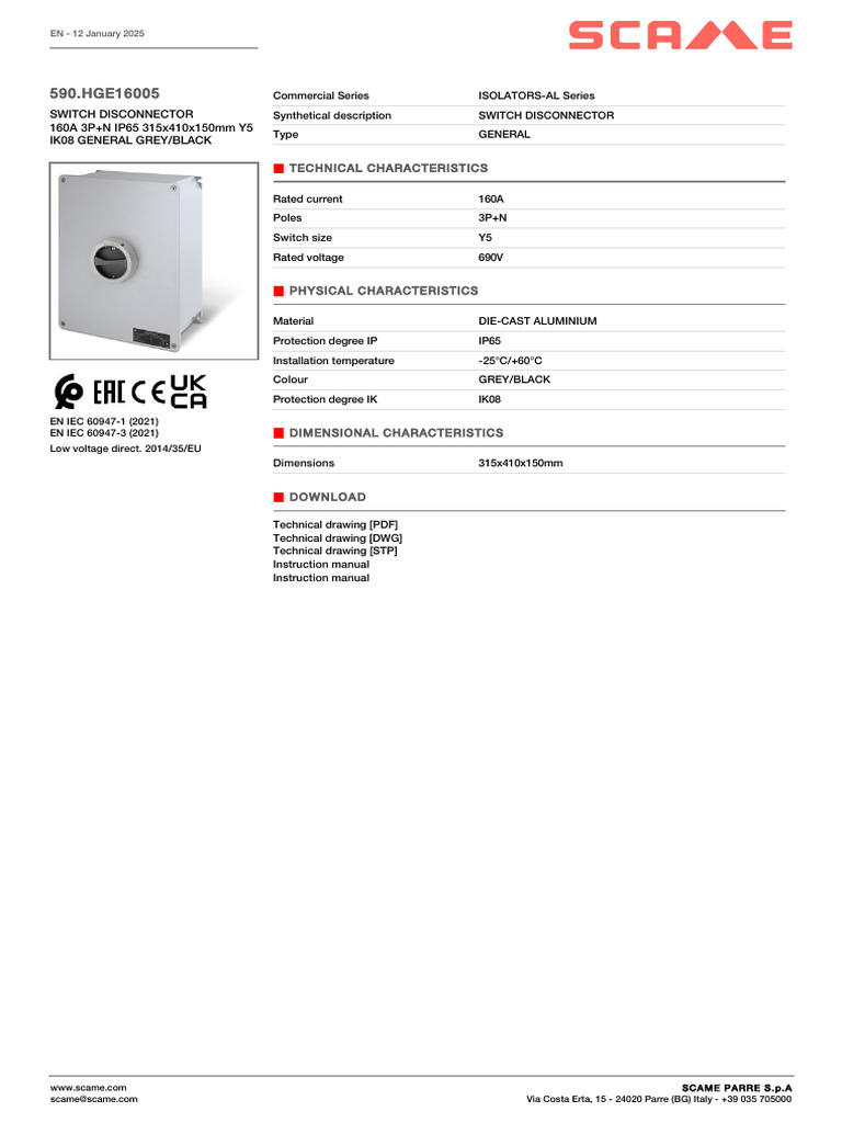 590 Hge16005 | PDF