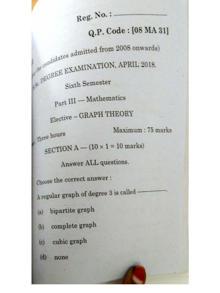 Graph Theory Questions | PDF