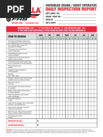 Hoist Checklist | PDF | Crane (Machine) | Components