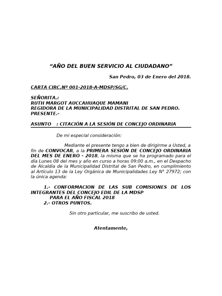 Cartas Circulares 2017 | PDF