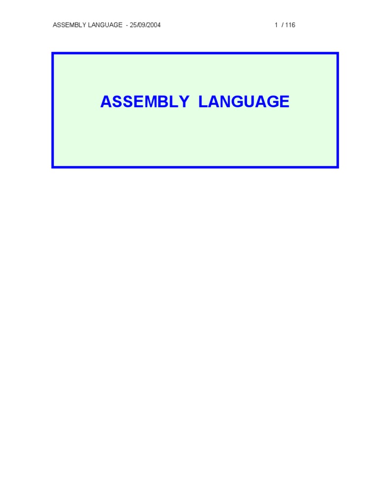 Churchil Assembler | Download Free PDF | Assembly Language | Instruction Set